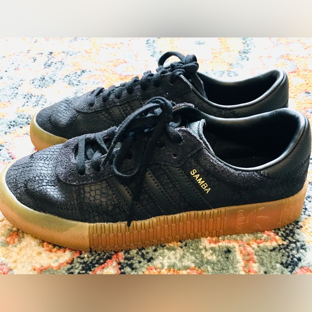 Adidas Samba Rose Black Snake Texture Nubuck Leather … - Gem